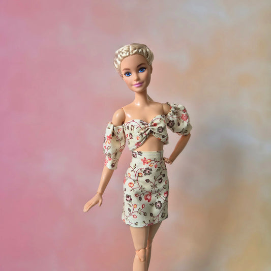 Clothes, outfit, bag for barbie doll – Huonghandmadedoll